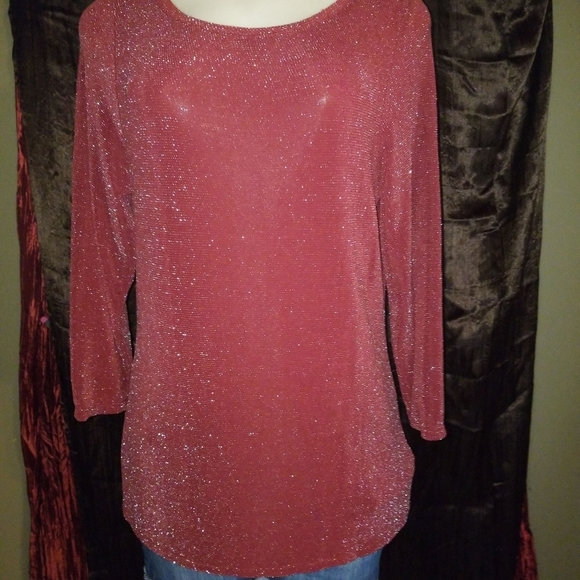 MICHAEL Michael Kors | Tops | Michael Kors Size Ox Shimmering Blouse ...